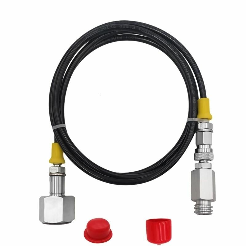 Быстрый соединитель для внешних баллонов CO2, двойное серебро