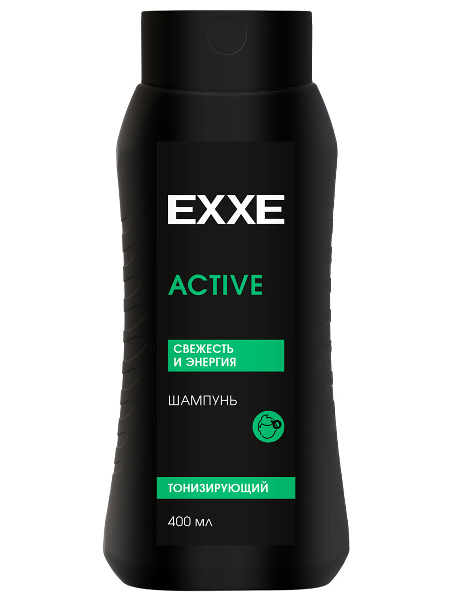 Шампунь для волос мужской EXXE Men Тонизирующий Active 400мл