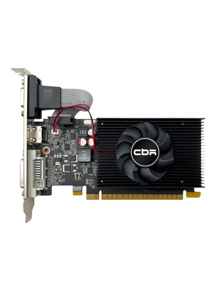 Видеокарта CBR GeForce GT 710, 2 GB, 128 bit, DDR3, VGA-STX710-2G-RTL