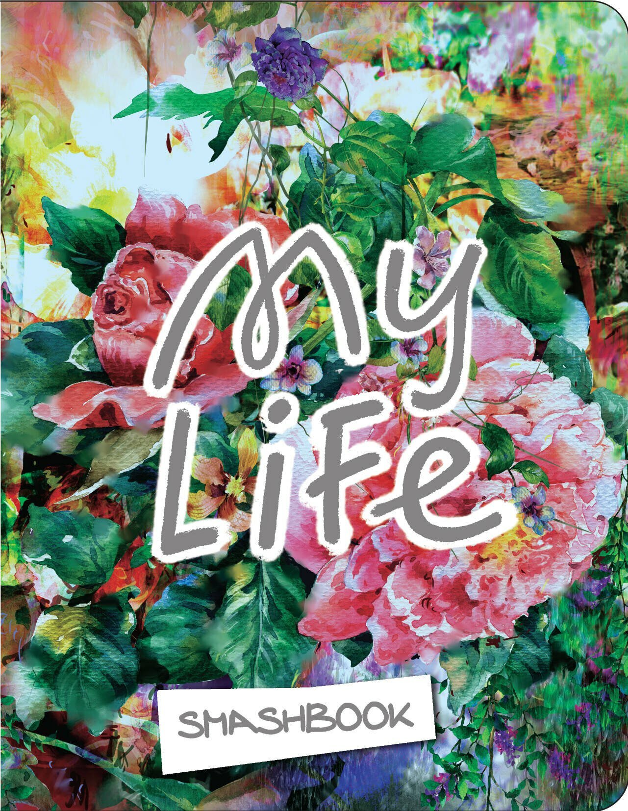 Смэшбук c наклейками «My life», 160 страниц, 16.4 х 21 см