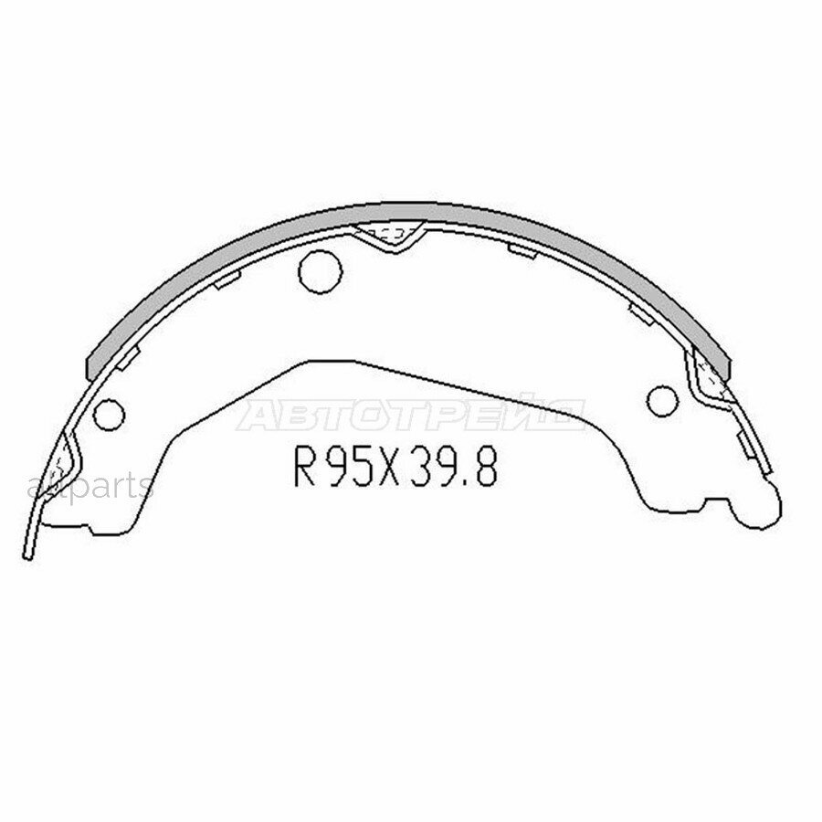 SAT ST-28-0144 Колодки тормозные барабанные Hyundai Terracan 01-07