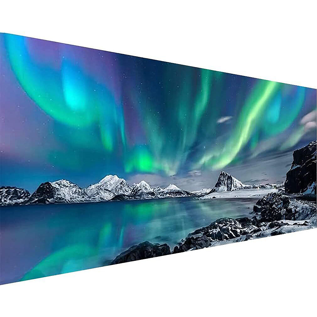 Картина с бриллиантами Одуванчик пейзаж Алмазная мозаика 140x50cm