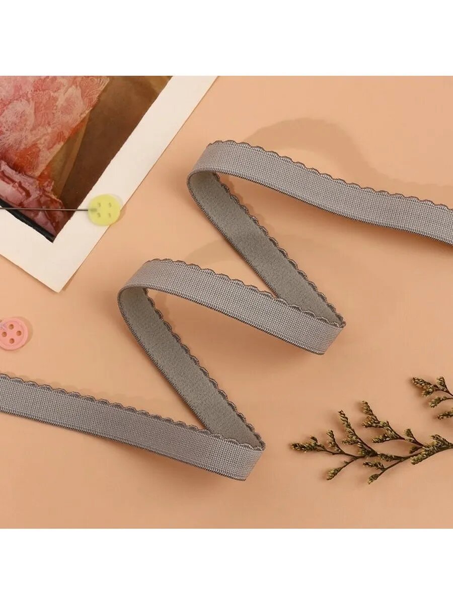 Резинка становая, с ажурным краем, 10 мм, 10 ± 0,5 м, цвет с