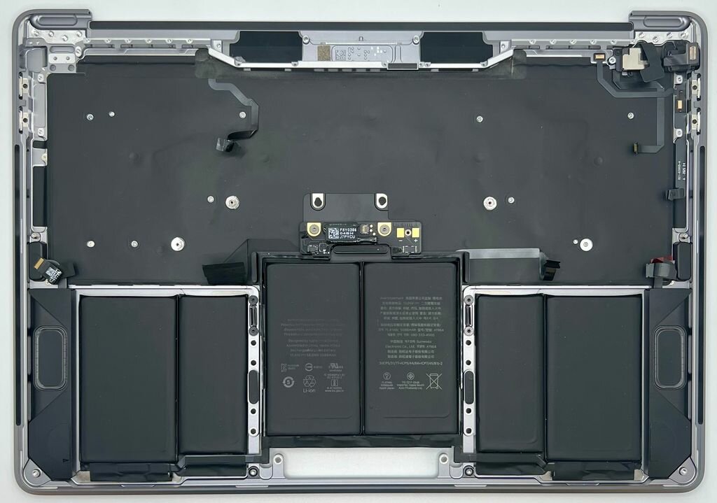 Топкейс с клавиатурой RUS РСТ, АКБ MacBook Pro 13 A2251 2020 Space Gray AASP