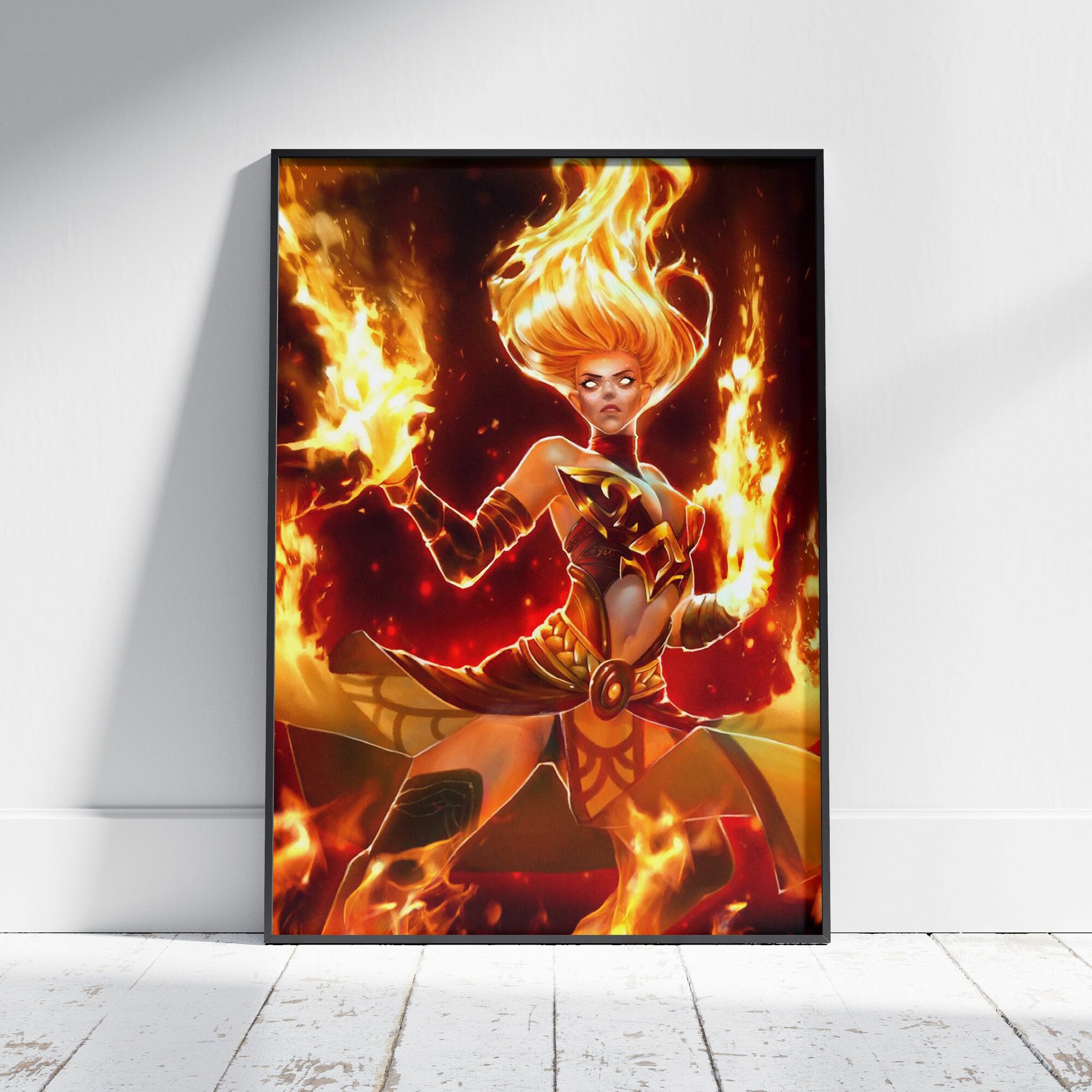 Плакат на стену для интерьера Dota 2 (Lina 2) - Постер по игре формата A3 (30х42 см)