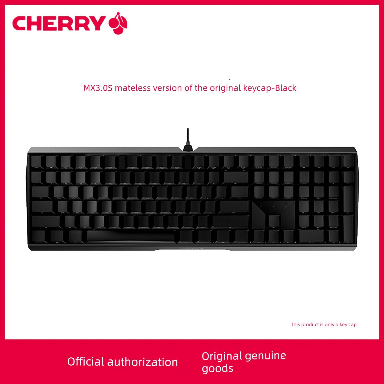 Оригинальные полупрозрачные кейкапы CHERRY с оригинальной боковой гравировкой MX1.0, MX8.0, MX3.0S, G80-3000S