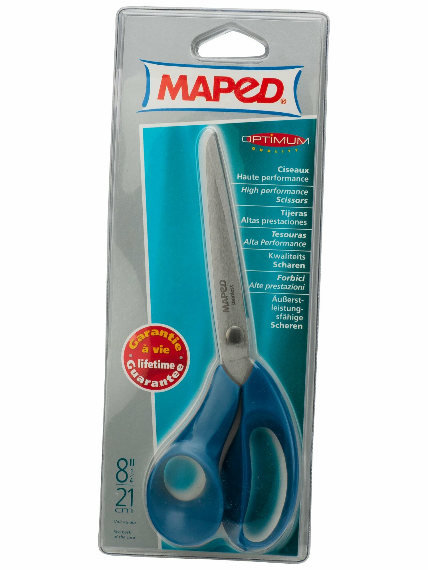 Ножницы MAPED Optimum 210 мм, блистер, MP 068600