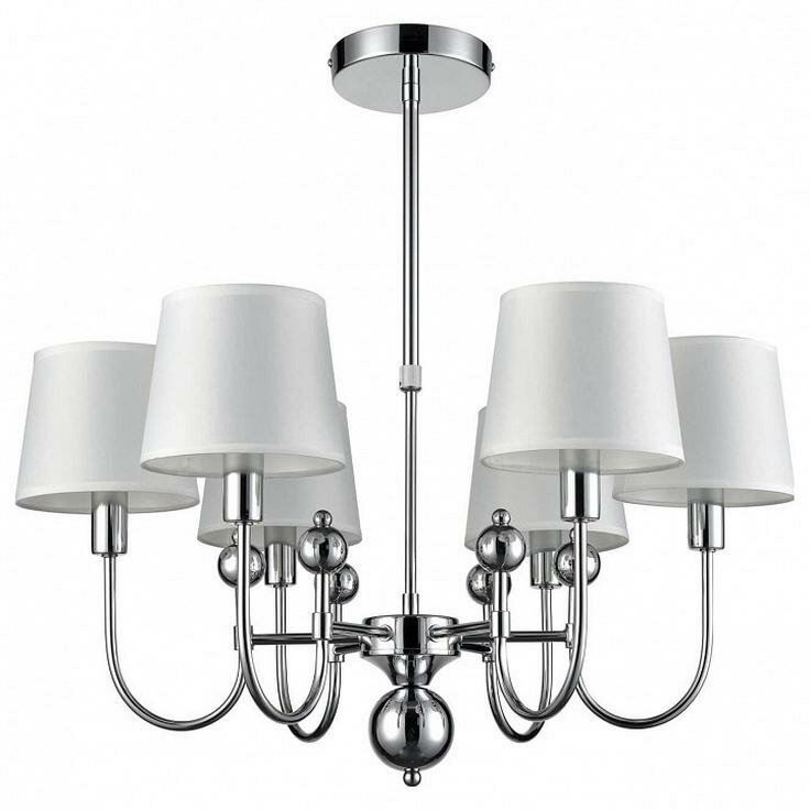 Люстра на штанге Vele Luce Fabio VL1933L06 цвет хром Накаливания, Светодиодные Модерн