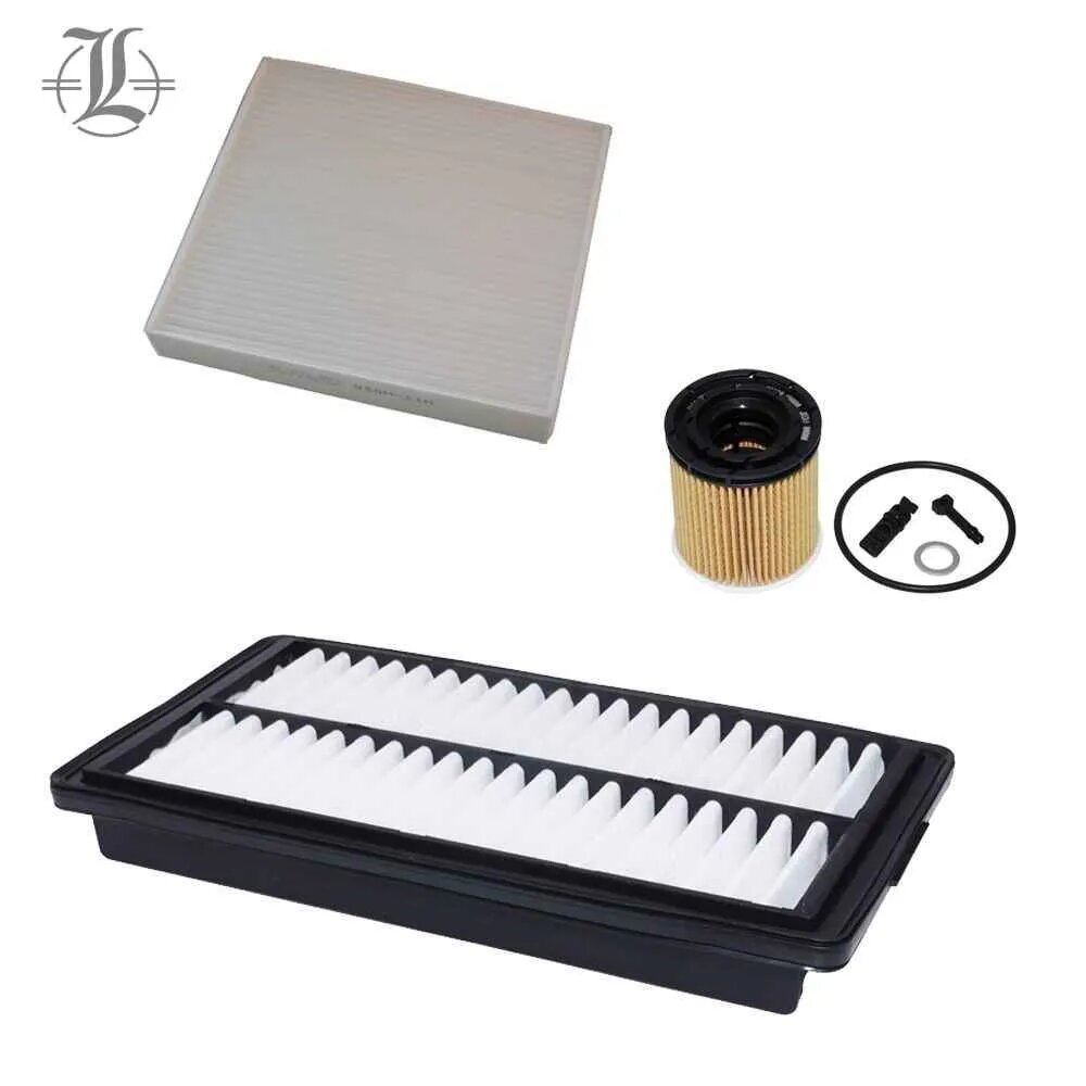 Комплект фильтров для KIA K5 DL3 SPORTAGE HYUNDAI SONATA TUCSON L NX4, аксессуары для салона двигателя, воздушный масляный фильтр, 3 шт.