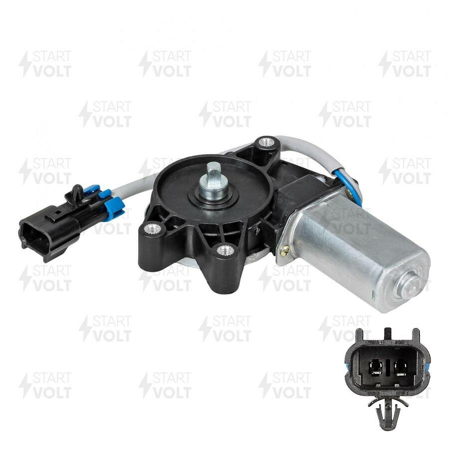 Мотор стеклоподъемника ВАЗ 1118, 2190, 2123 левый STARTVOLT (евро разъем) (артикул VWR 0117)
