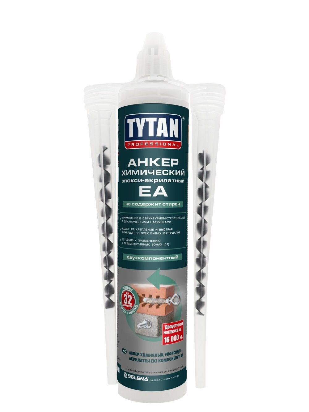 Анкер химический эпокси-акрилатный двухкомпонентный EA Tytan Professional 300 мл