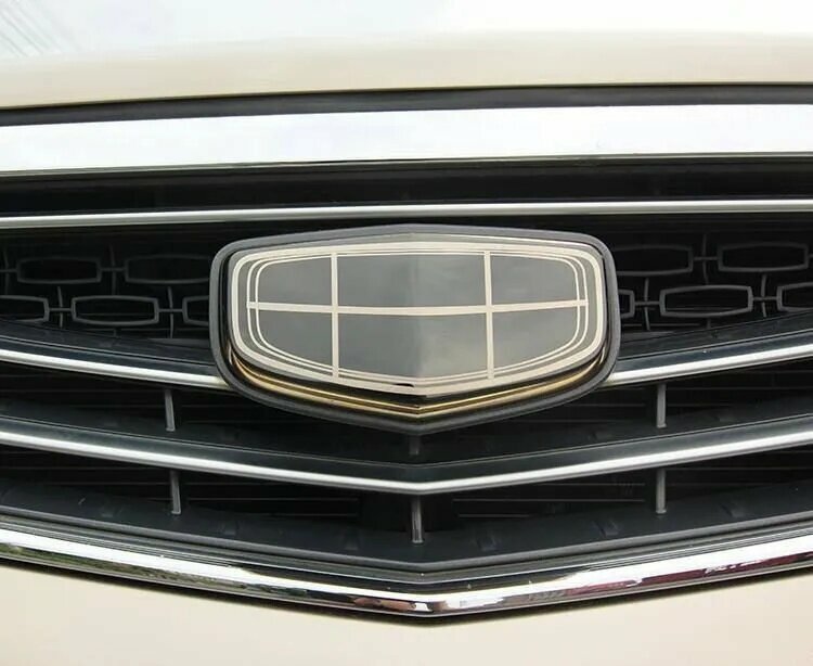 Шильдик на Geely Atlas, Emgrand X7 new, эмблема логотип на джили атлас, комплект 3 шт.