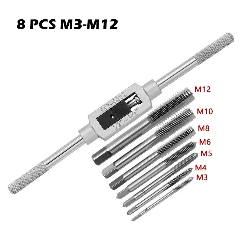 Набор метчиков M3-M12 8 шт. WEEKS