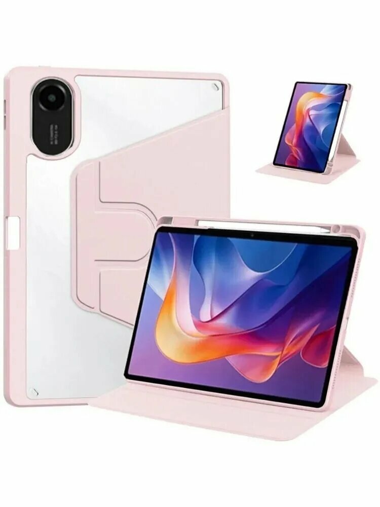Для Xiaomi Redmi Pad 2 2025 (11.0") Smart защитный чехол вращающийся с держателем карандаша совместимый Сяоми Редми Пад 2 11" 2025 корпуса планшета
