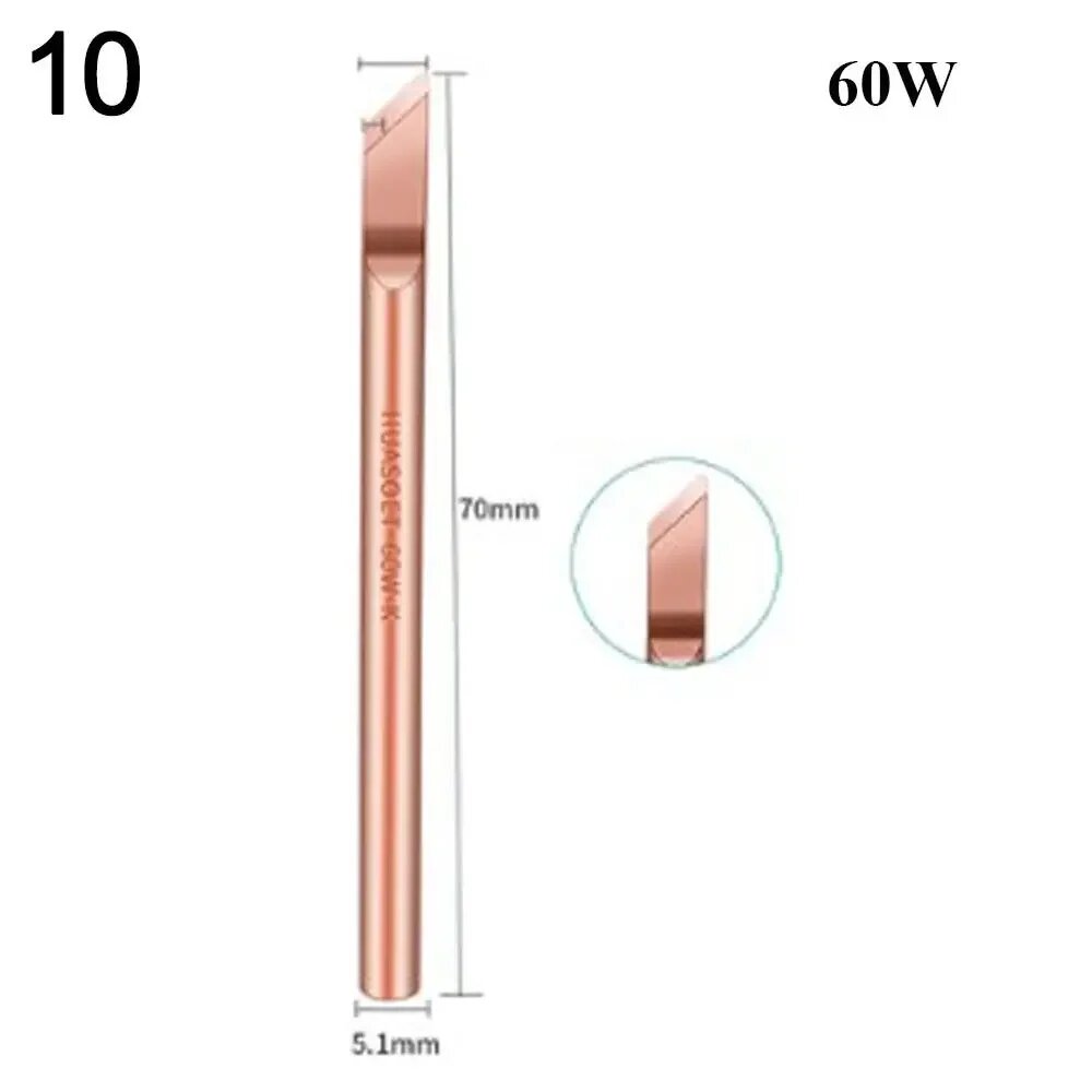 Наконечник паяльника медный 60W, Цвет: 10