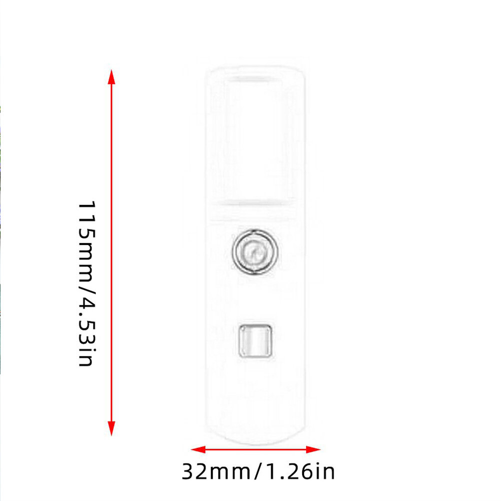 Портативный Увлажнитель Для Кожи С Наносpray 20Ml 11.5X3.2X3.2Cm