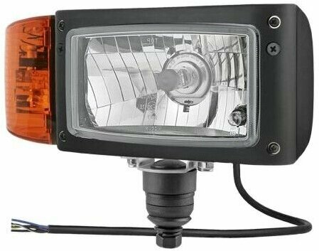 Фара ближнего/дальнего света с габаритом и указателем поворота Wesem REPR2. 42785 (правая) FF оптика с проводом 3 м