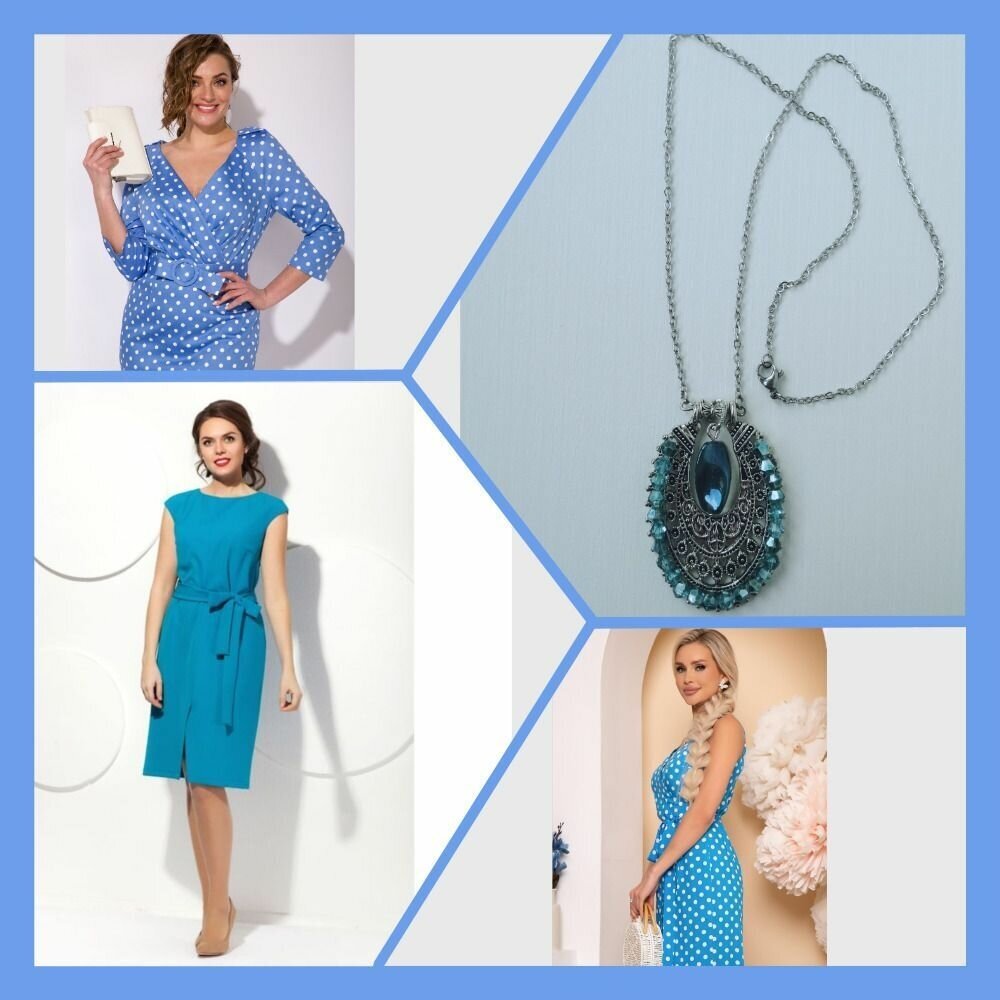 Колье, стекло