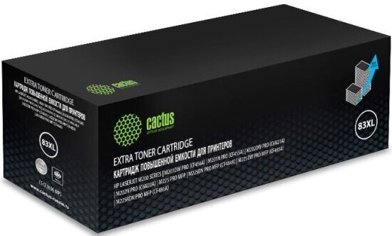 Картридж лазерный Cactus CS-CF283X черный (3000стр.) для HP LJ Pro M225dn/M201/M202