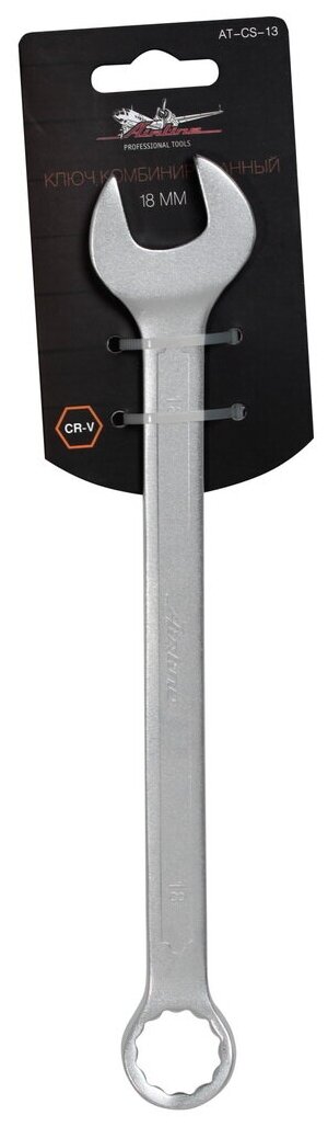 Ключ комбинированный 18мм , с пластиковым подвесом, Airline ATCS13