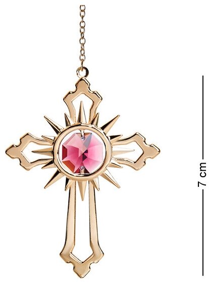 Подвеска Крест с цв. кр. (Юнион) AR-1227 113-601916