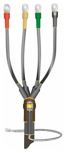 Муфта кабельная концевая 1кВ 1ПКВ(Н)ТпбН-4х(70-120) с болтов. наконечн. Нева-Транс Комплект 22020147