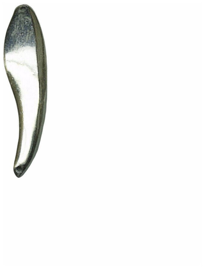 Блесна без оснащения 'Golden River' - Кукри (Ятаган Эллипс) гладкая, 19 грамм, 65 мм, серебро