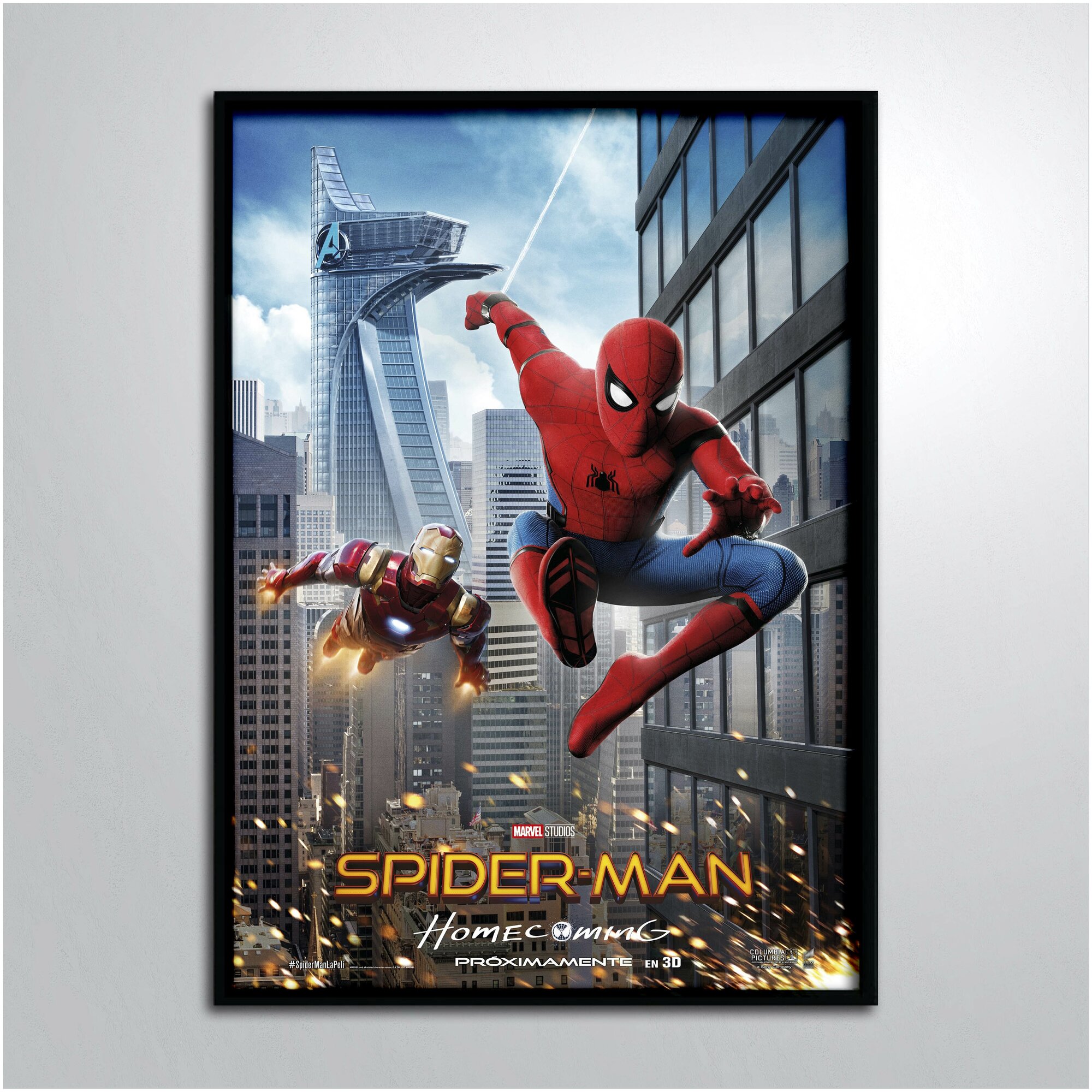 Постер без рамы/Марвел Человек-паук Возвращение домой Мстители Marvel Spider-Man: Homecoming (А2/420х594)