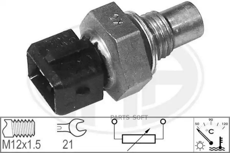 ERA 330651 330651 Датчик температура ОЖ\ CHEVROLET AVEO DAEWOO MATIZ 05->