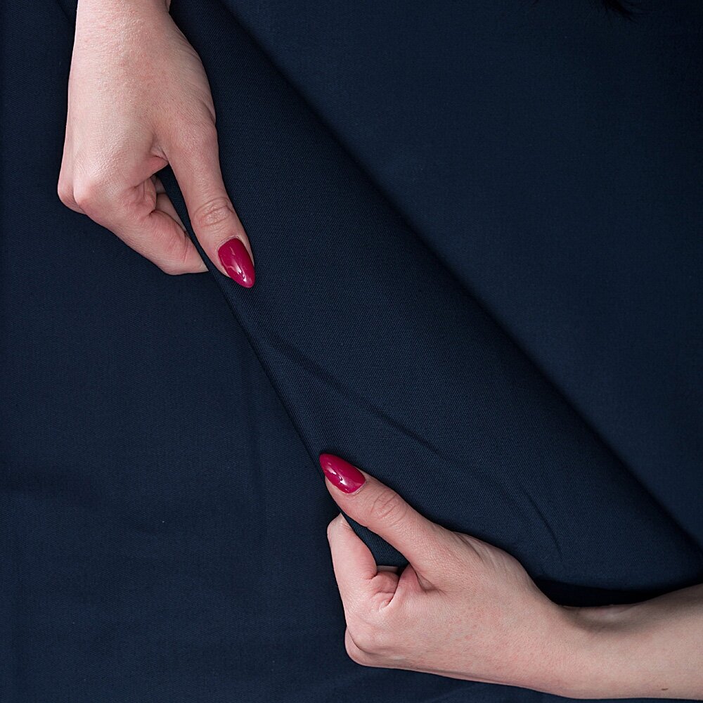 Ткань плащевая СТ1 cиний без рисунка (1015-5)