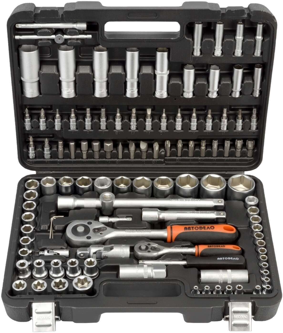 Набор головок и вставок 108пр.1/2"1/4"DR (АвтоDело) 39818