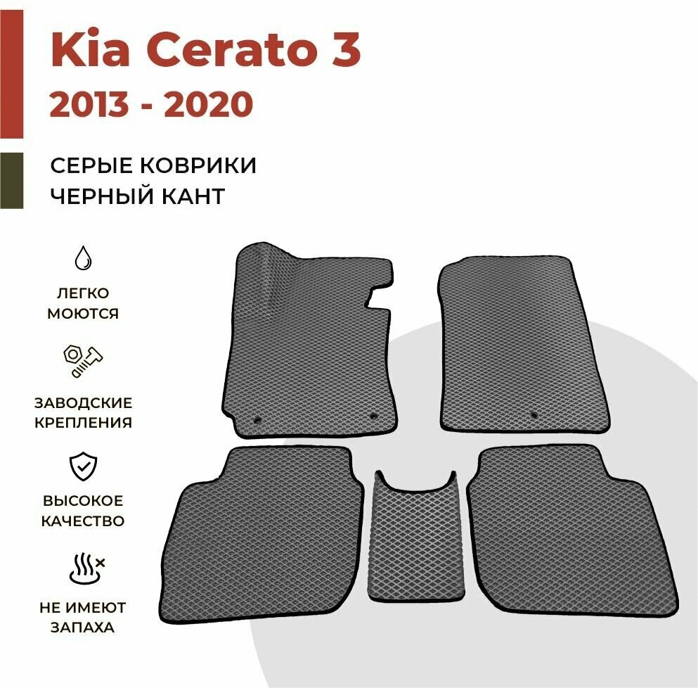 Автомобильные коврики EVA в салон Kia Cerato III (2013-2020)