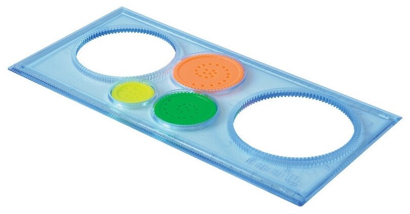 Линейка-спирограф пластиковая 20 см №1 School 416974