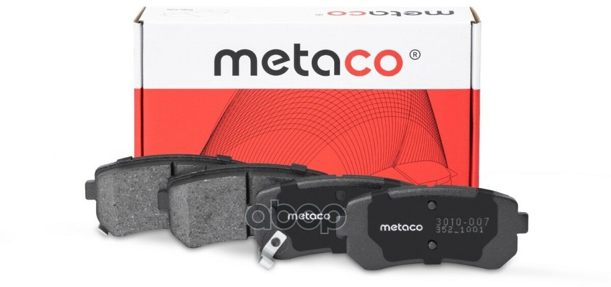 Колодки тормозные задние дисковые к-кт METACO арт. 3010-007