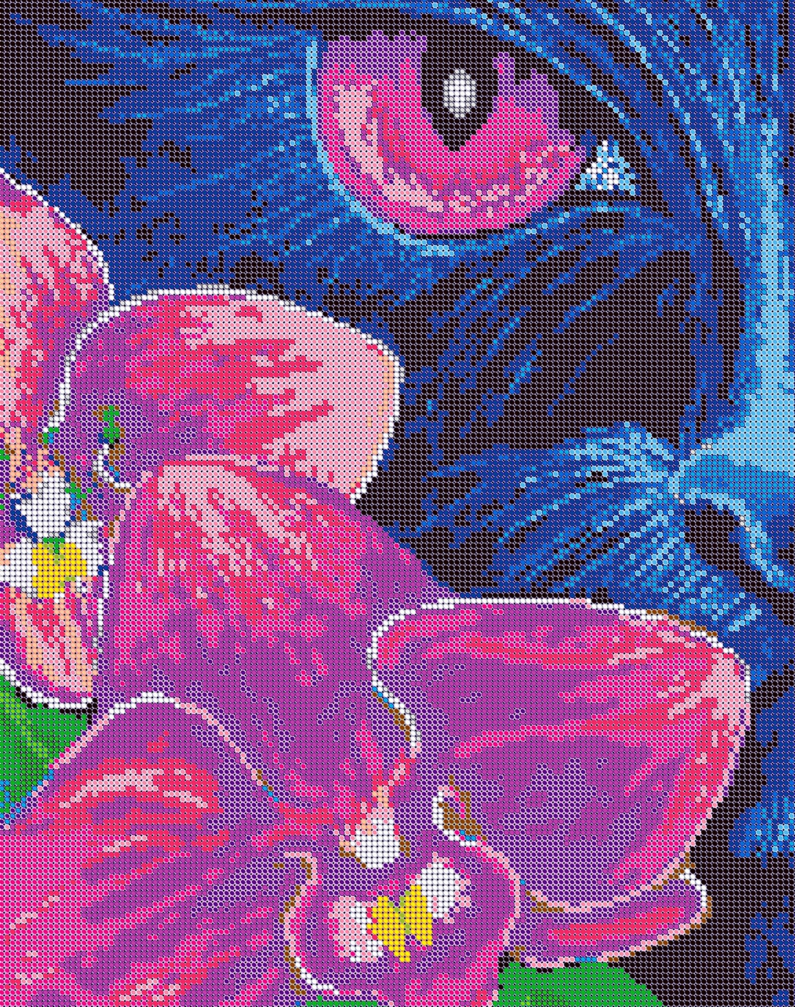 Вышивка бисером картины Цвет орхидеи 30*38см