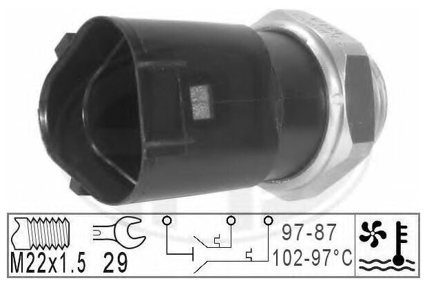 Датчик включение вентилятора ERA 330230