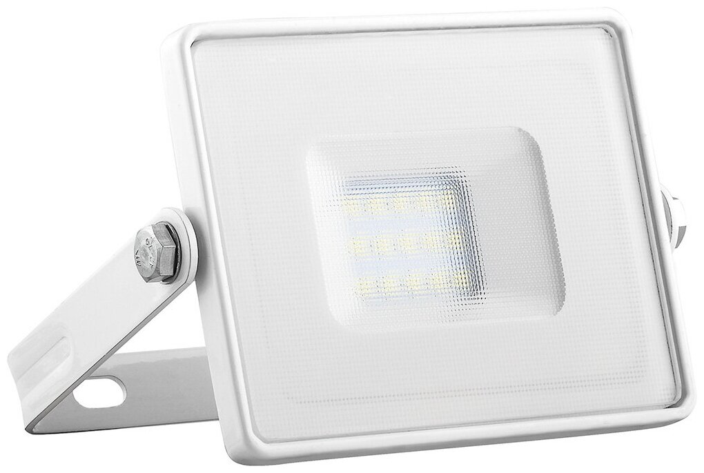 Прожектор светодиодный 2835 SMD 10W 6400K IP65 AC220V/50Hz, белый с матовым стеклом , LL-918