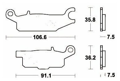 Колодки тормозные дисковые TRW MCB801SI