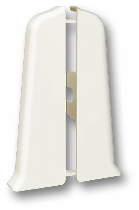 Торцевая заглушка для плинтуса DECONIKA 70мм - 033 Кремово-белый, 2шт