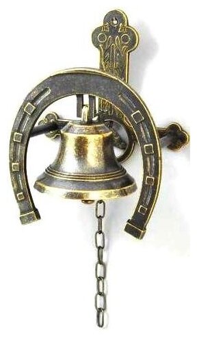 Alberti Livio AL-82-498-ANT Колокольчик придверный подкова, с цепью антик alberti livio