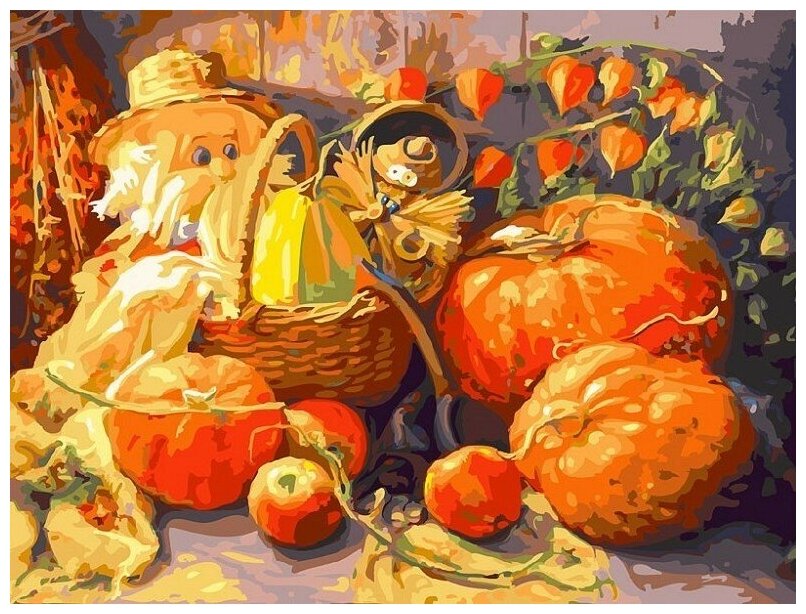 Раскраска по номерам Белоснежка #228-AS Домовые, 30 х 40 см