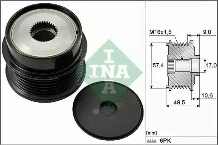 INA 535018910 Шкив генератора