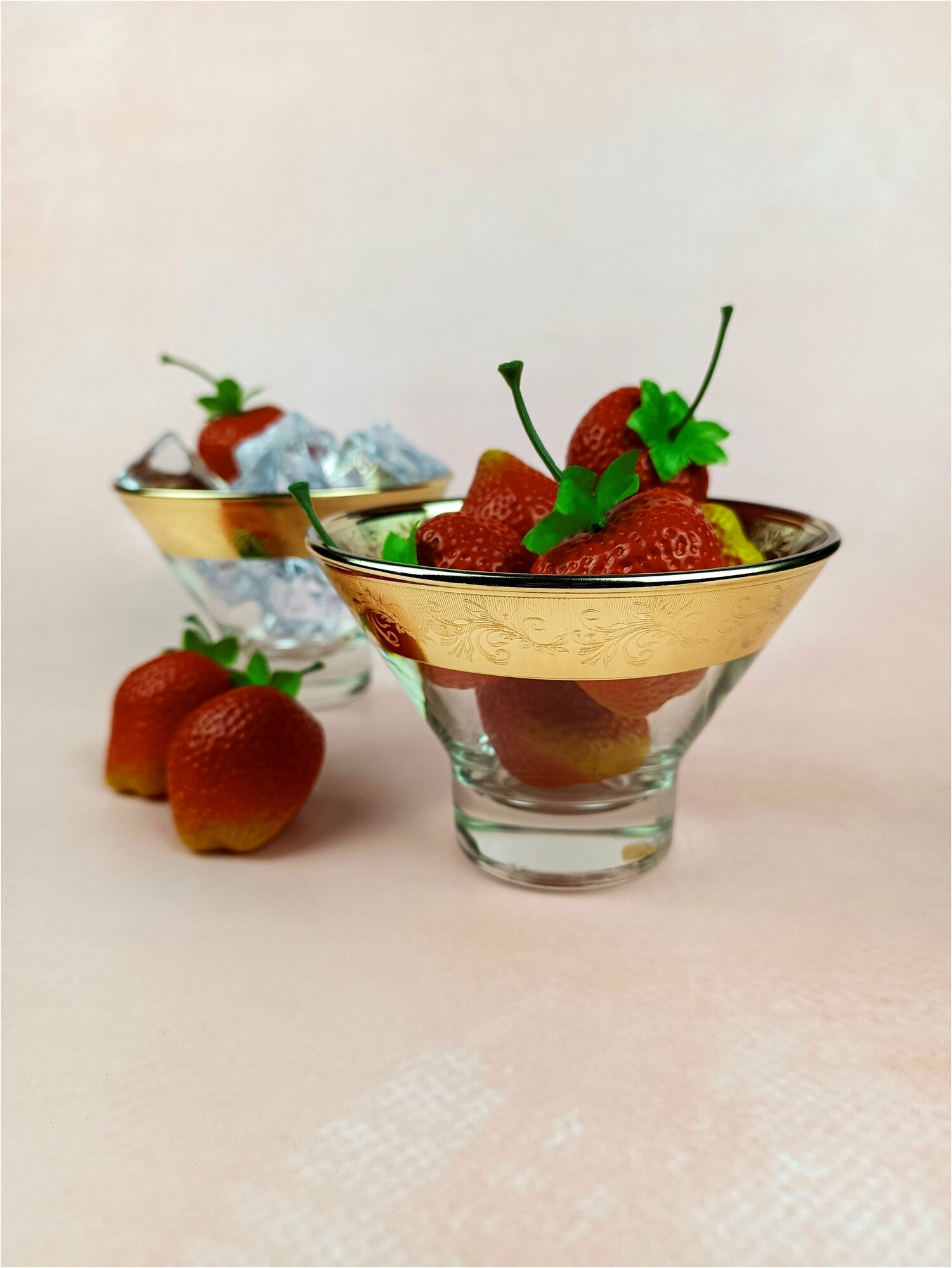 Набор креманок с алмазной гравировкой PROMSIZ гипноз 270 мл, 2 шт.