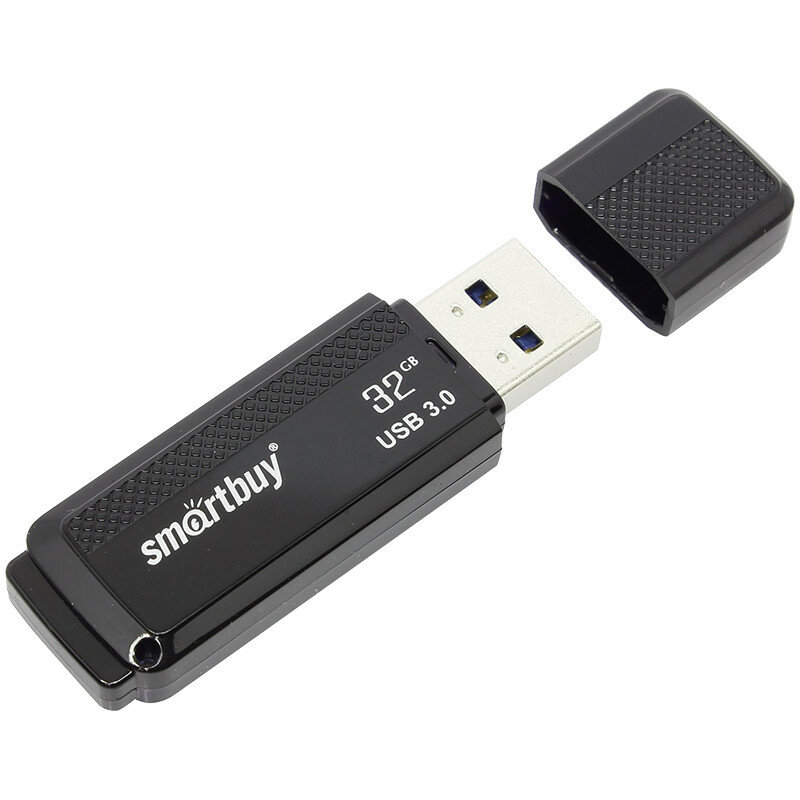 Память Smart Buy "Dock" 32GB, USB 3.0 Flash Drive, черный, 248796
