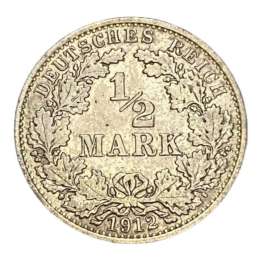 Германская Империя 1/2 марки 1912 г. (A)