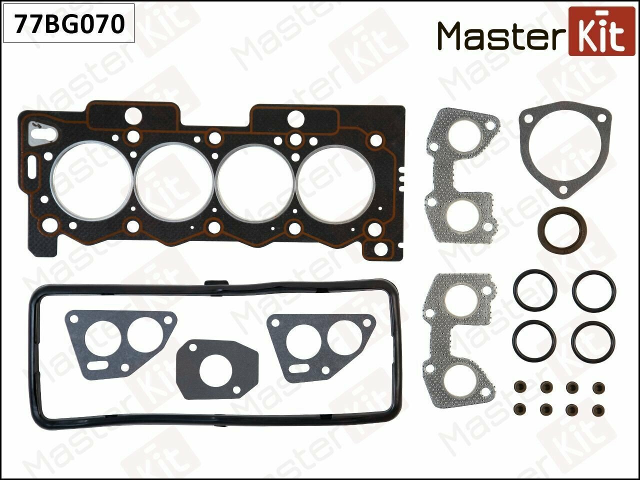 Набор прокладок верхний Citroen/Peugeot 1.1/1.4 H1A/HDY/KDX/KDZ, MASTERKIT 77BG070