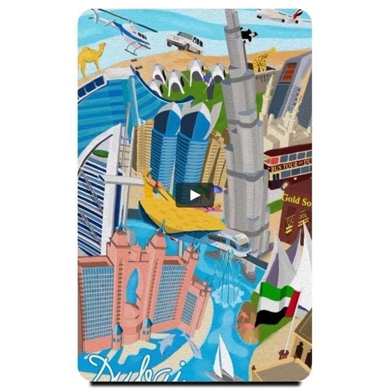 Магнит на холодильник "Дубай" 5 шт.