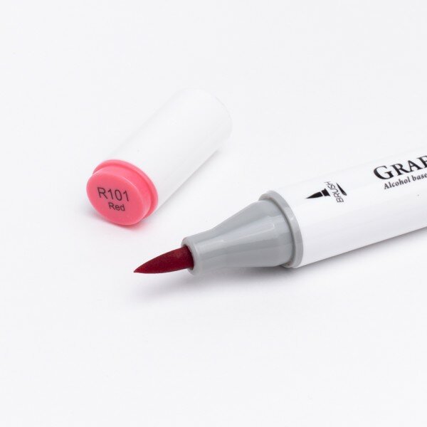 Маркер спиртовой Малевичъ GrafArt Brush, Красный R101