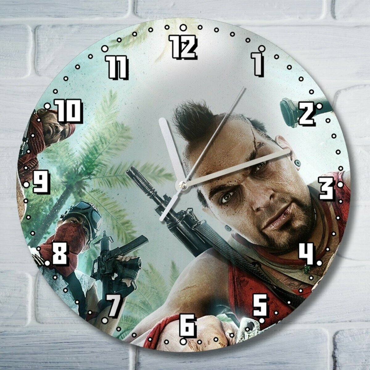 Настенные часы УФ с рисунком Игры Far Cry 3 - 2277