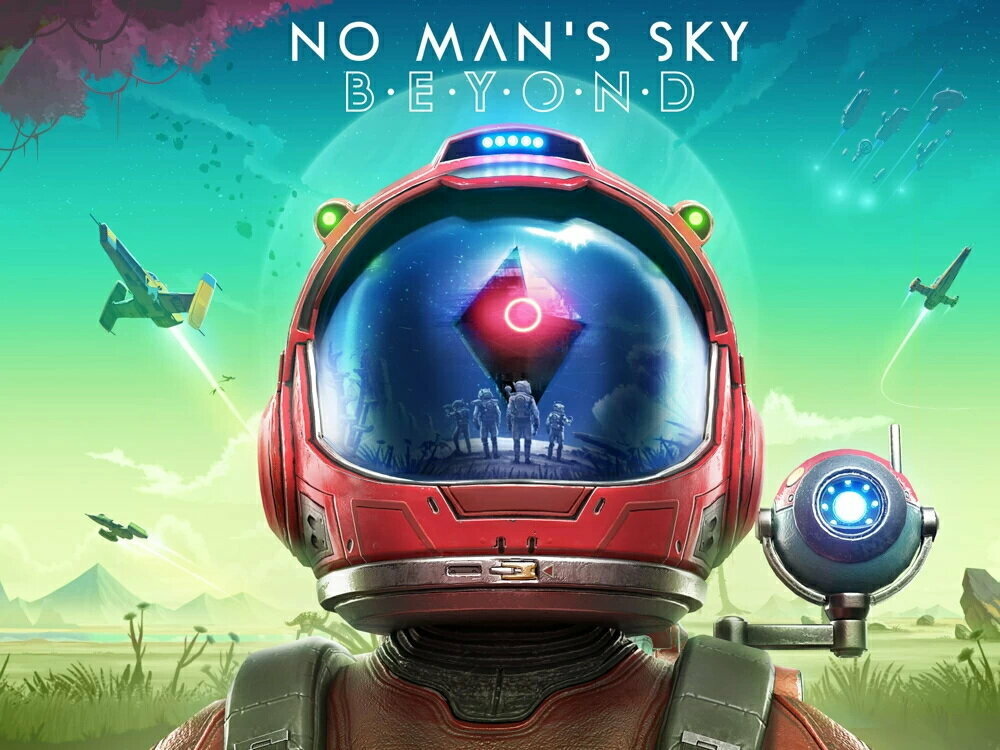Плакат, постер No Mans Sky Beyond на холсте, размер 21х30см